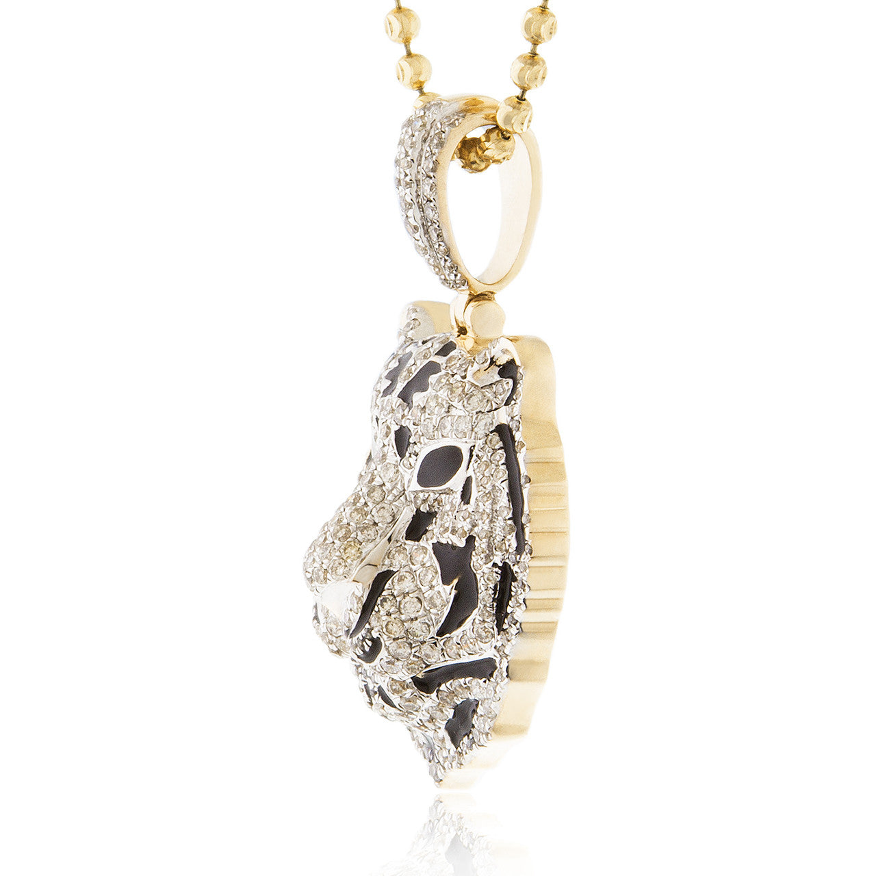 10k Yellow Gold 1.50ct Diamond Tiger Head Pendant – Shyne Jewelers™