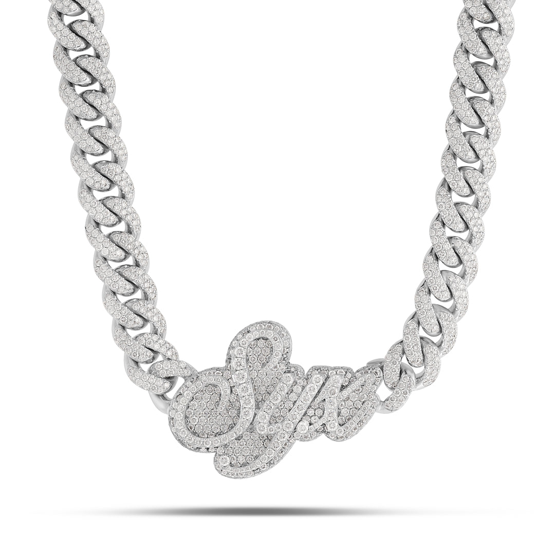 Custom Diamond Cuban Name Chain – SHYNE JEWELERS