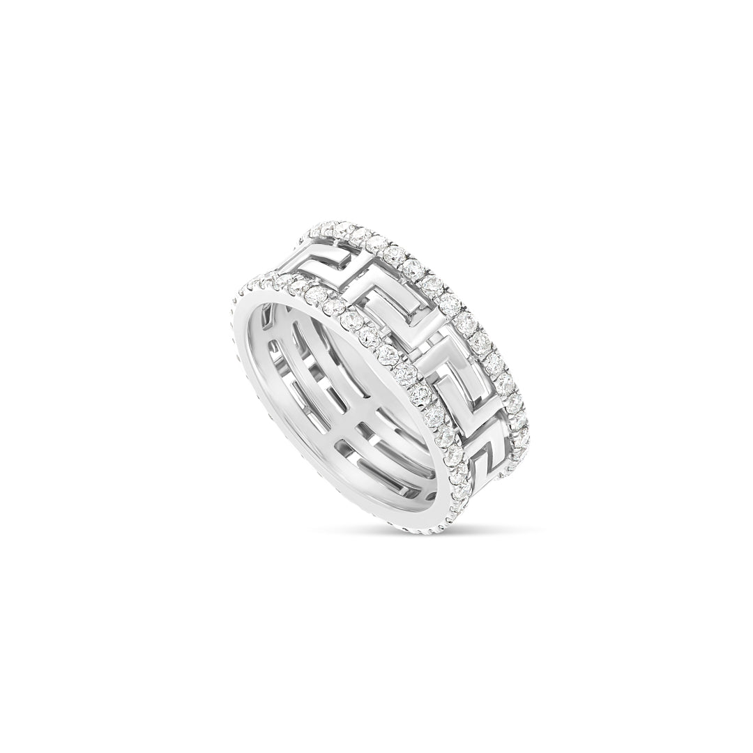 Greek Logo Diamond Eternity Band – SHYNE JEWELERS