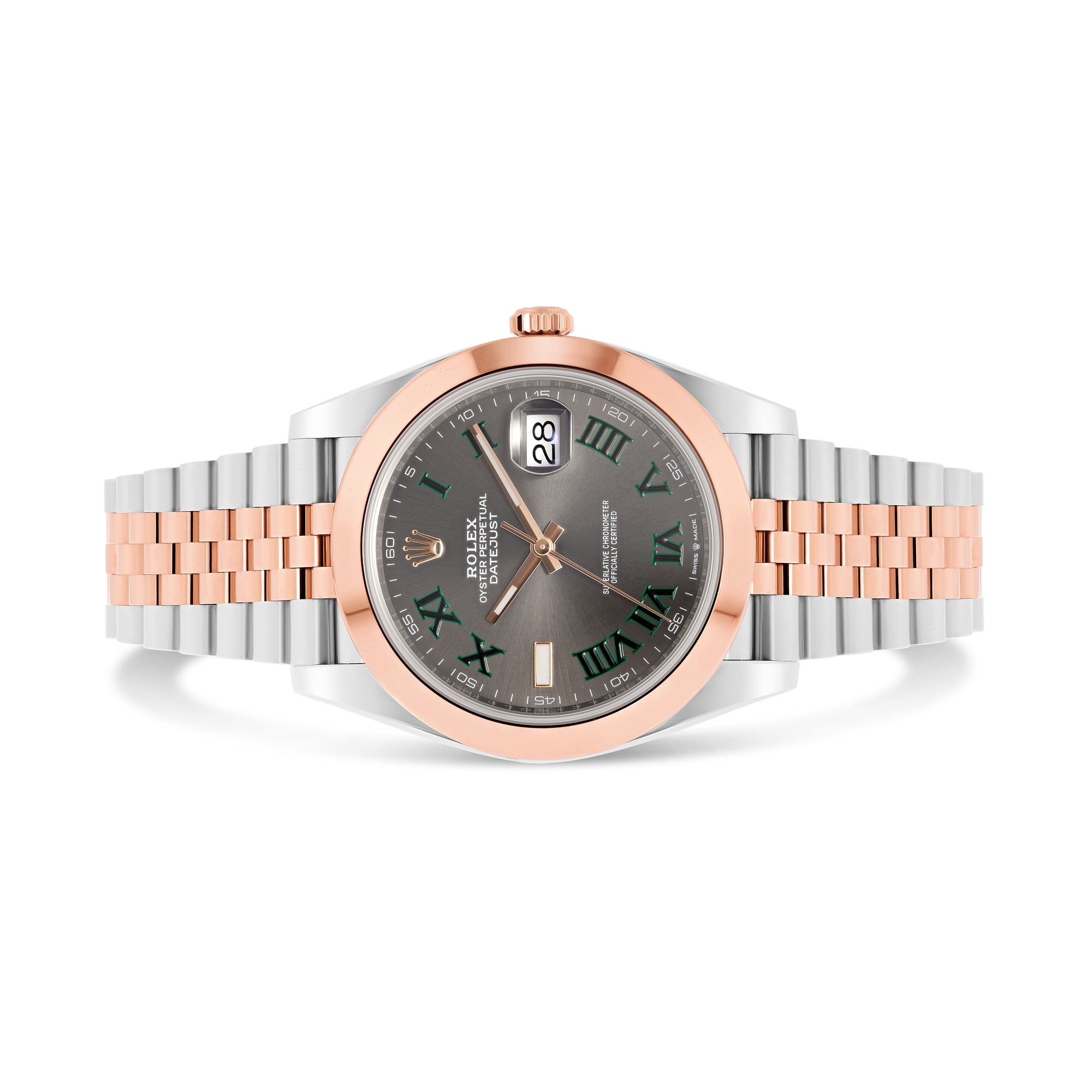 Rolex DateJust Two-Tone Jubilee Gray Dial 41 mm Wimbeldon – Shyne Jewelers™