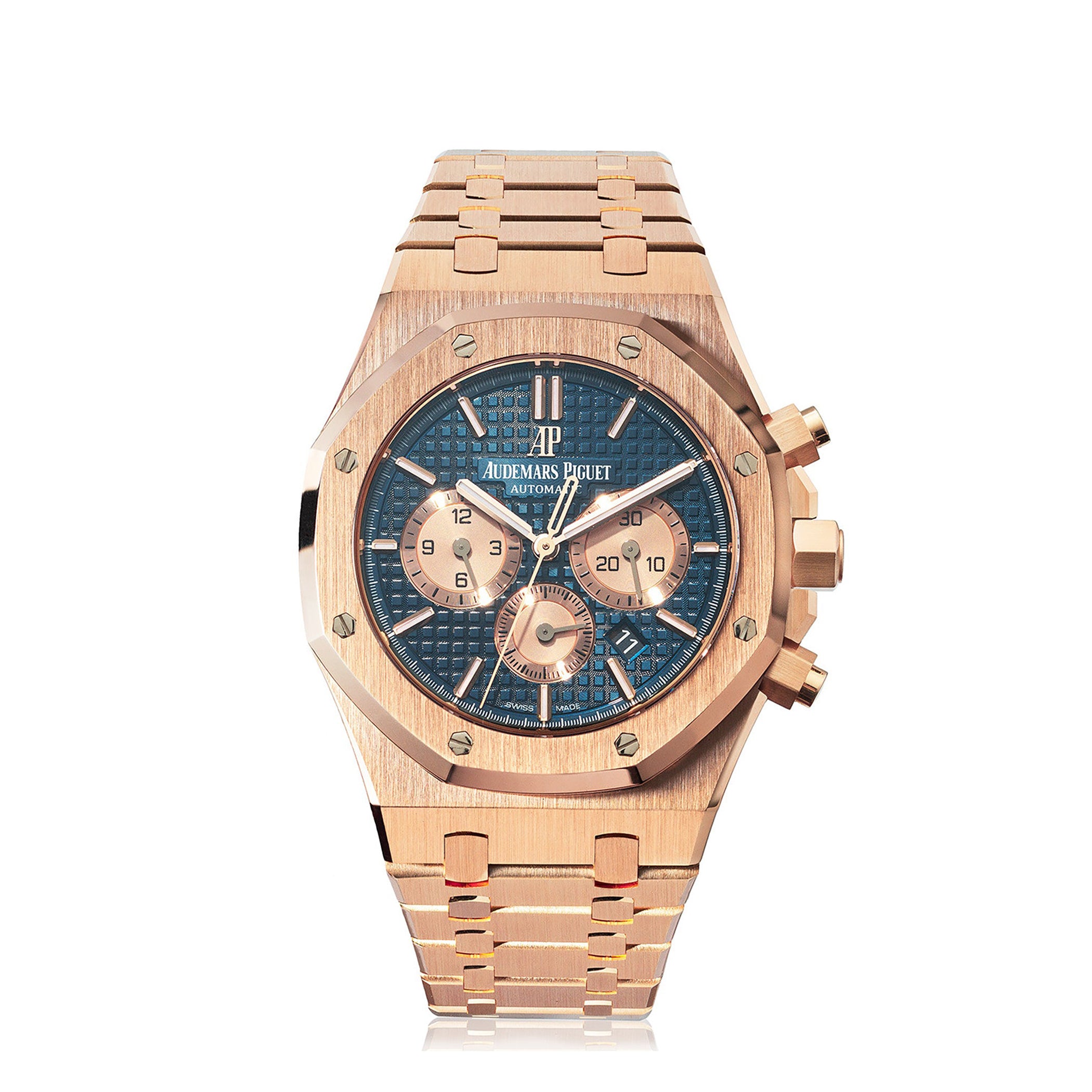 Audemars Piguet Royal Oak Chronograph 41mm 18K Rose Gold – SHYNE JEWELERS