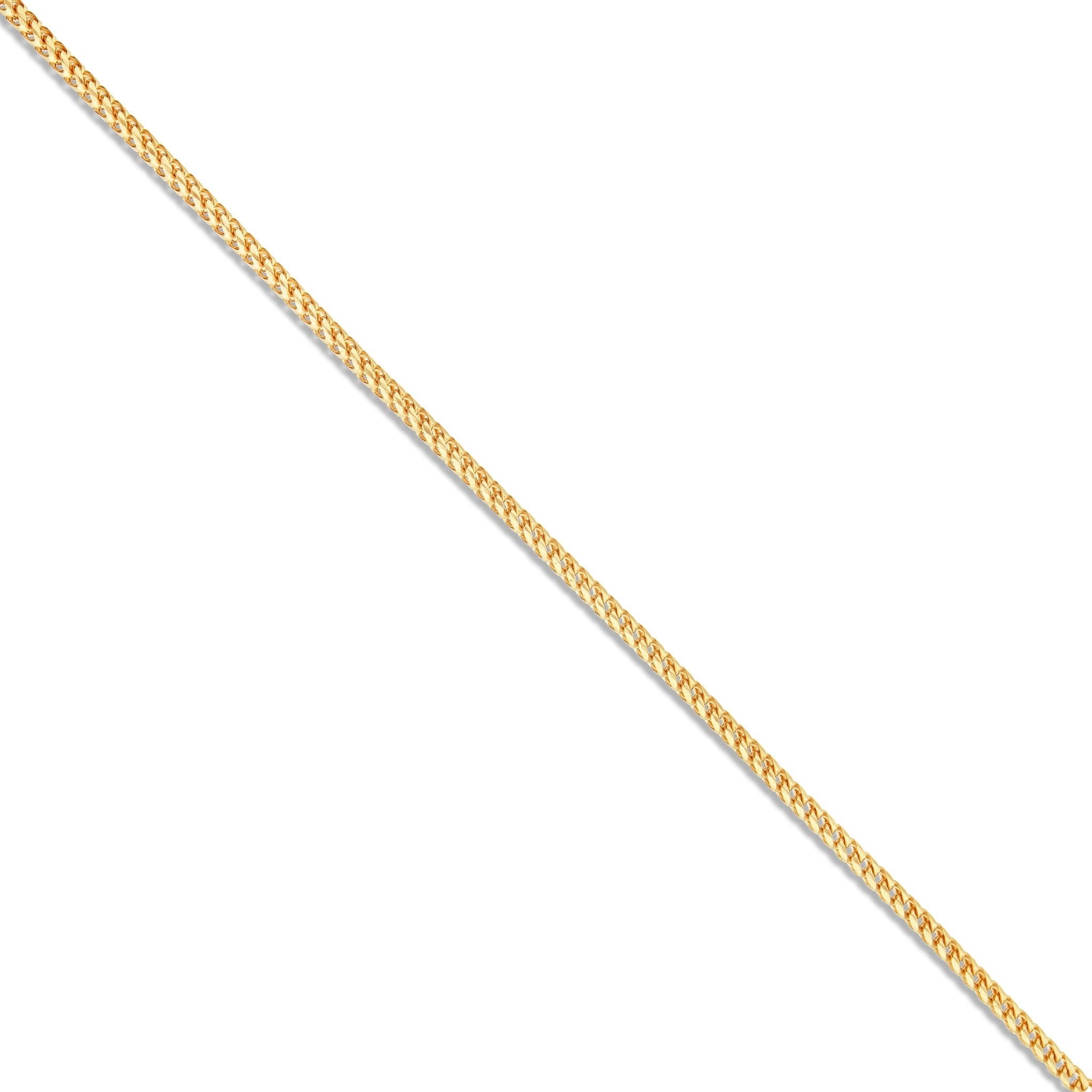 10K Solid Gold 2mm Franco Chain – SHYNE JEWELERS