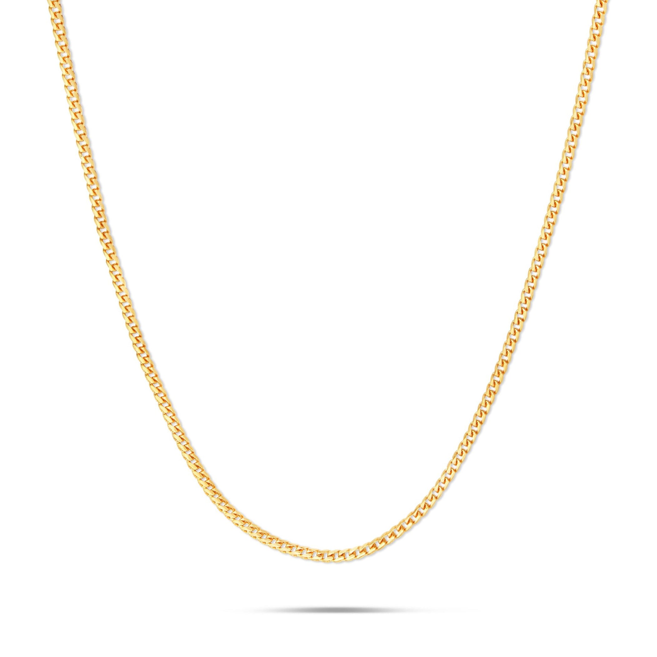 14K Solid Gold Franco Chain, 3mm – SHYNE JEWELERS