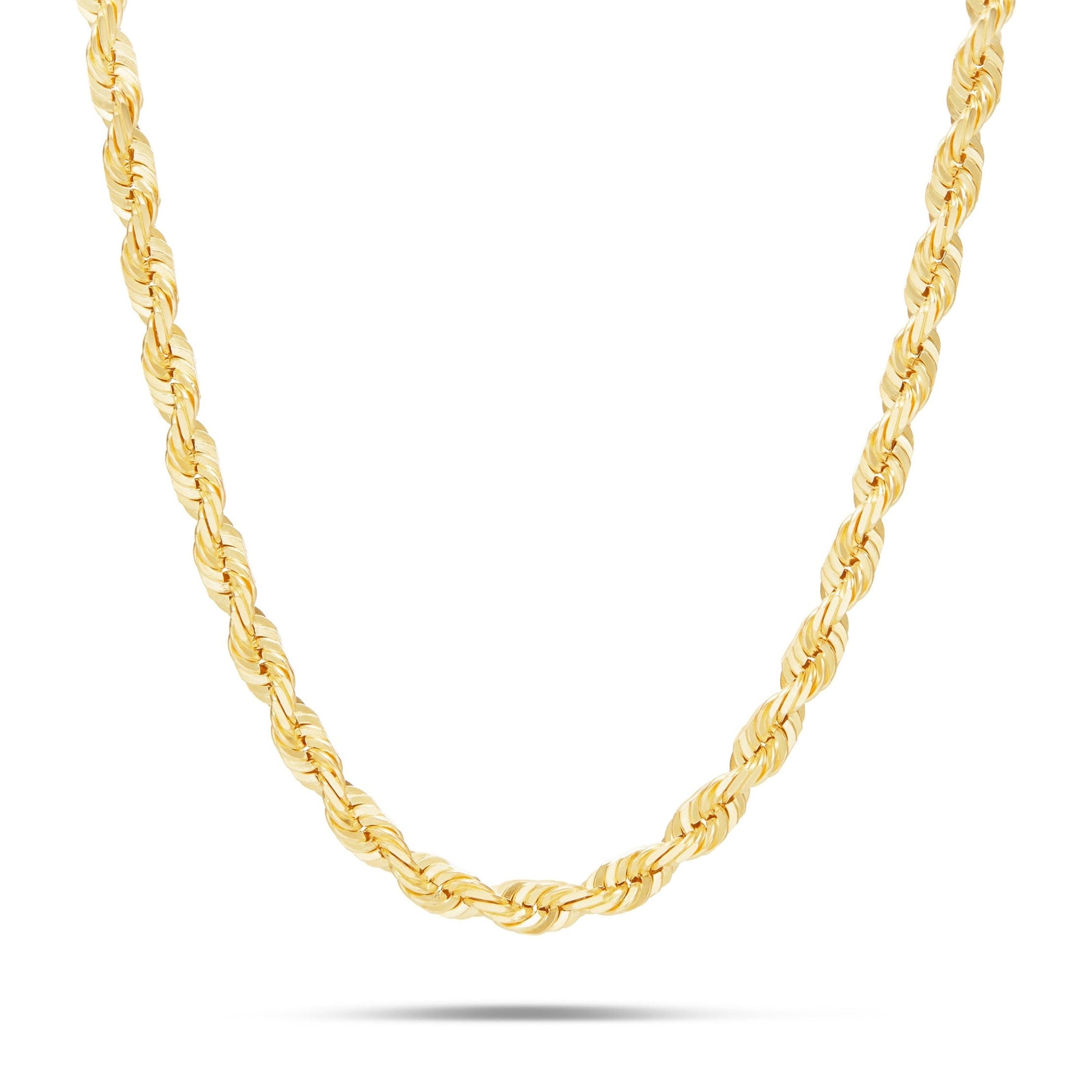 14K Solid Gold Rope Chain, 6mm – SHYNE JEWELERS