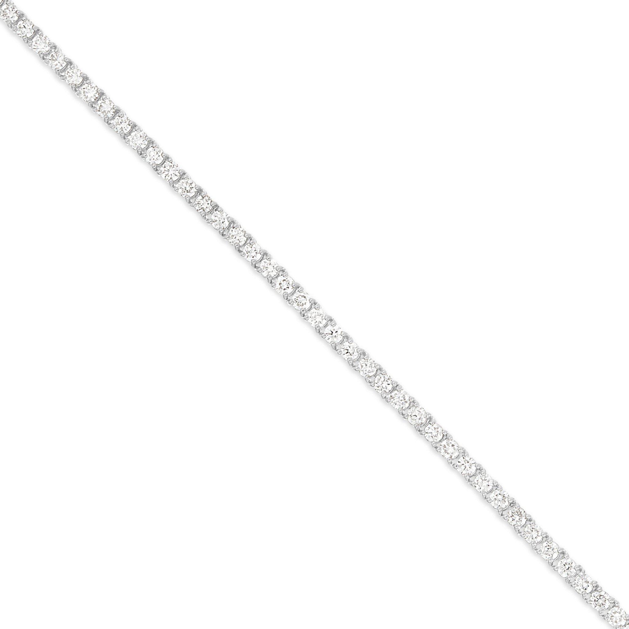 14K Gold 18.4ctw 4-Prong 2.2mm Diamond Tennis Chain – SHYNE JEWELERS
