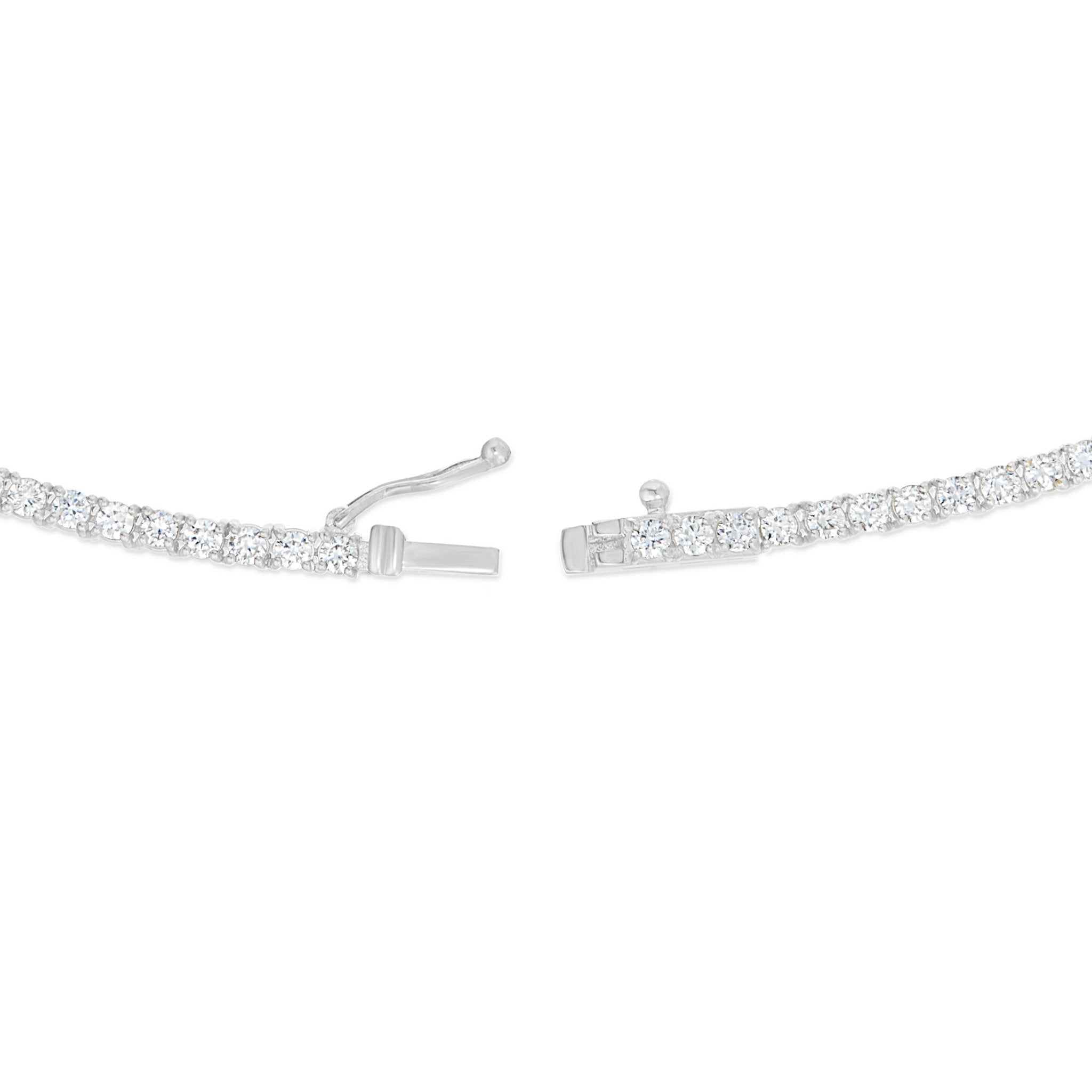 14K Gold 18.4ctw 4-Prong 2.2mm Diamond Tennis Chain – SHYNE JEWELERS