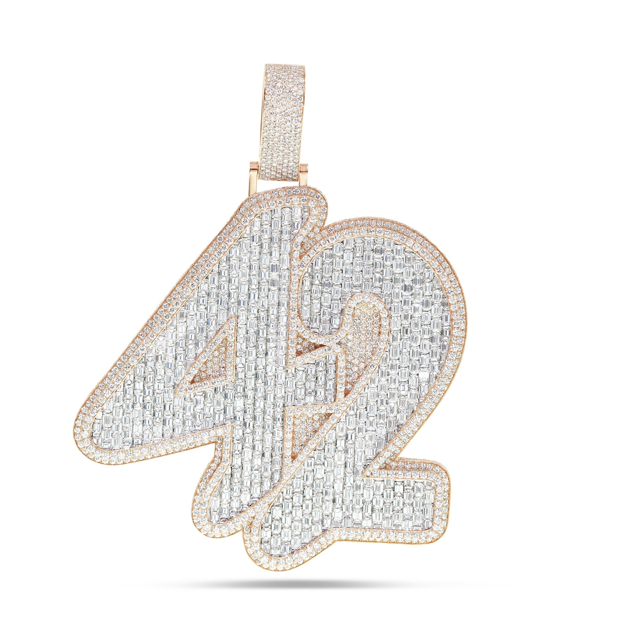 42 Dugg Custom "42" Diamond Pendant – SHYNE JEWELERS