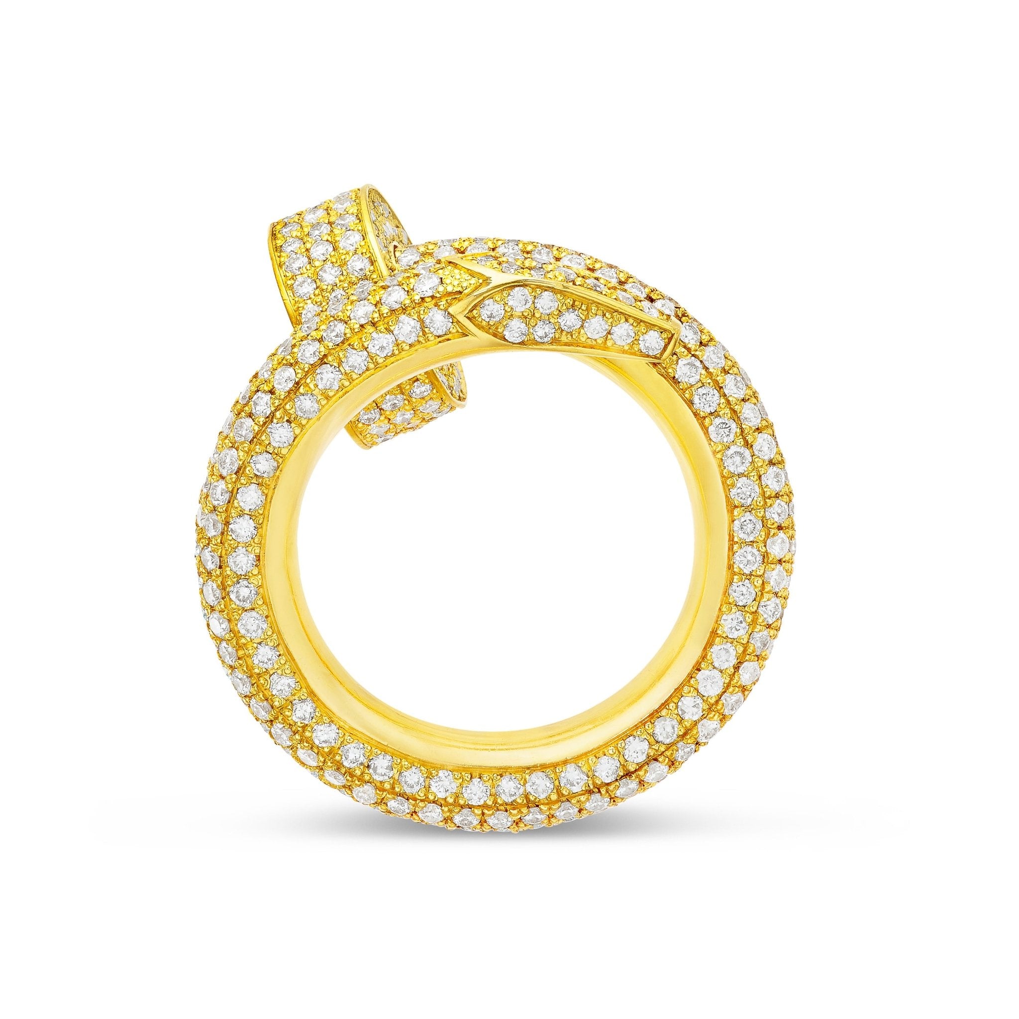 14K Gold 6.0ctw Diamond Nail Ring – SHYNE JEWELERS