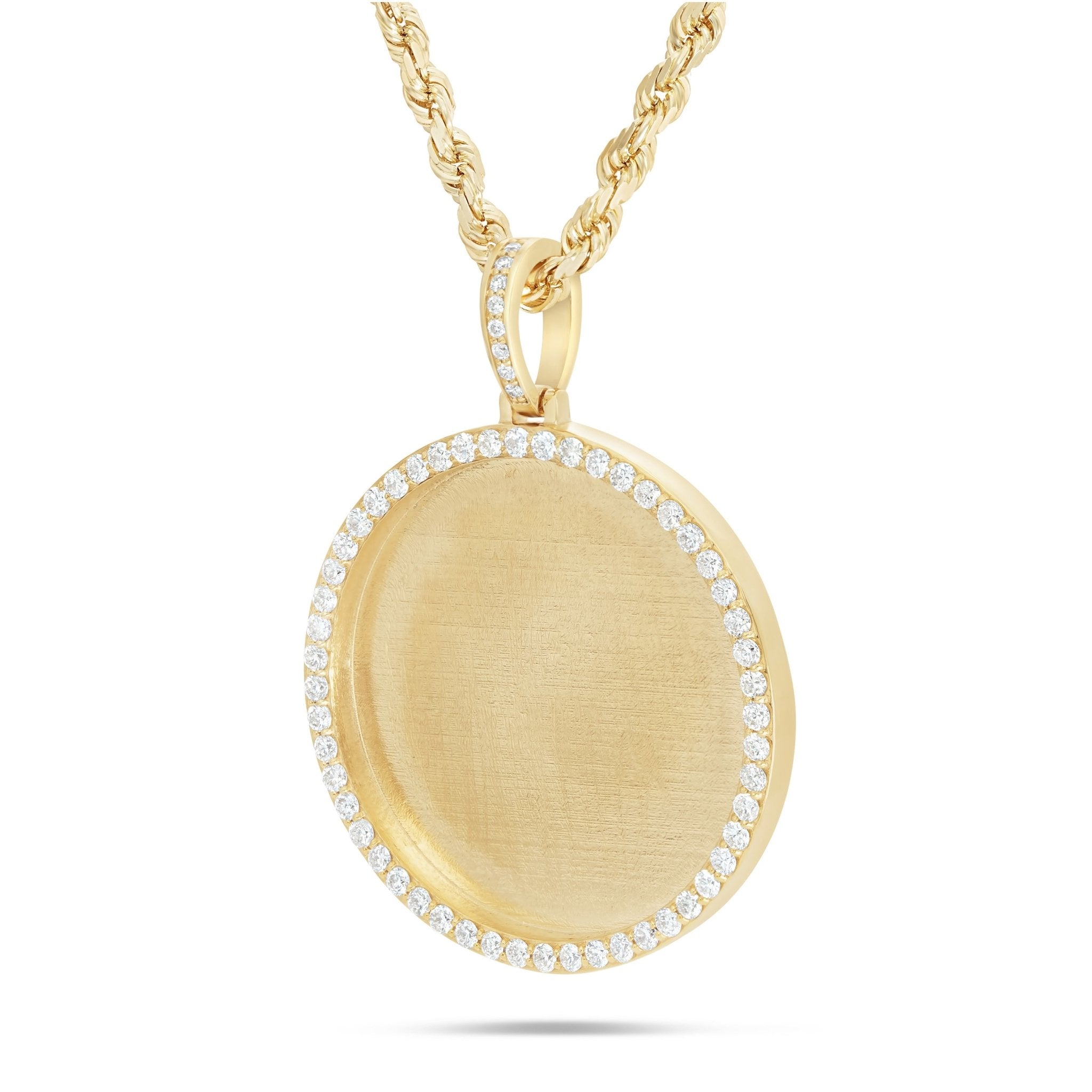 Medium Gold & Diamond Picture Pendant – Shyne Jewelers™