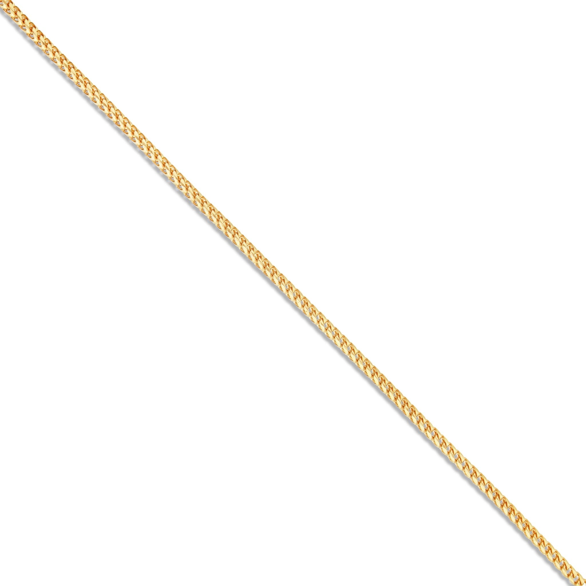 14K Solid Gold 2mm Franco Chain – Shyne Jewelers™