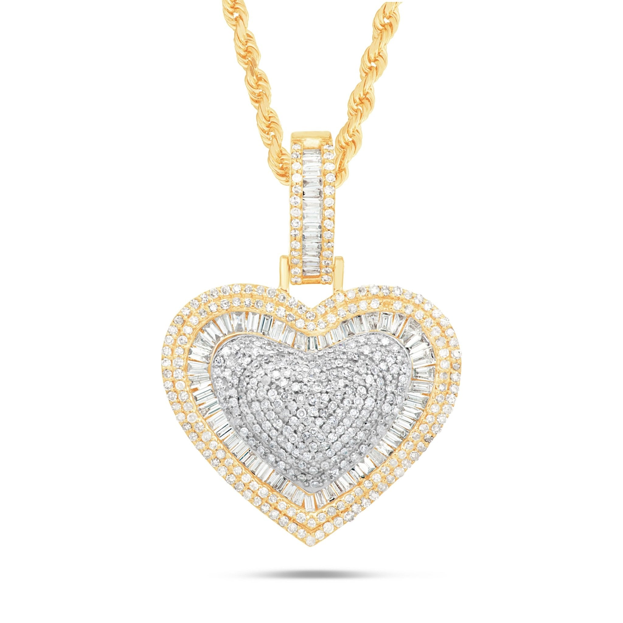 10K Gold 1.75ct Diamond Heart Pendant – SHYNE JEWELERS